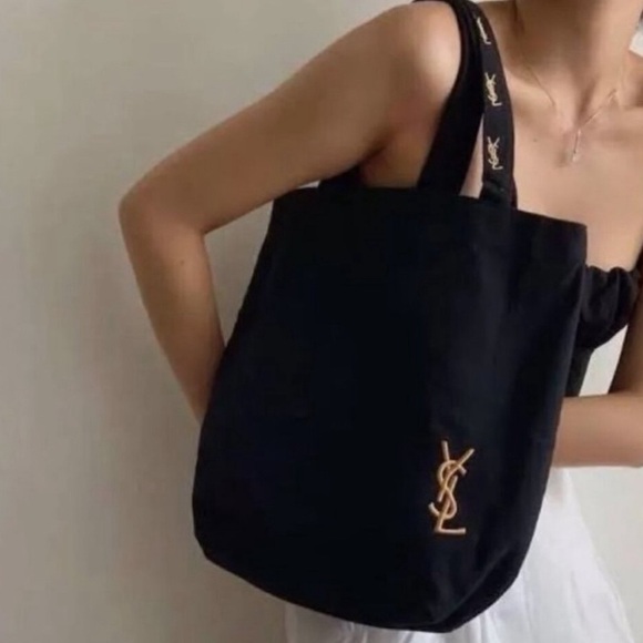 Yves Saint Laurent | Bags | Yves Saint Laurent Ysl Black Gold ...